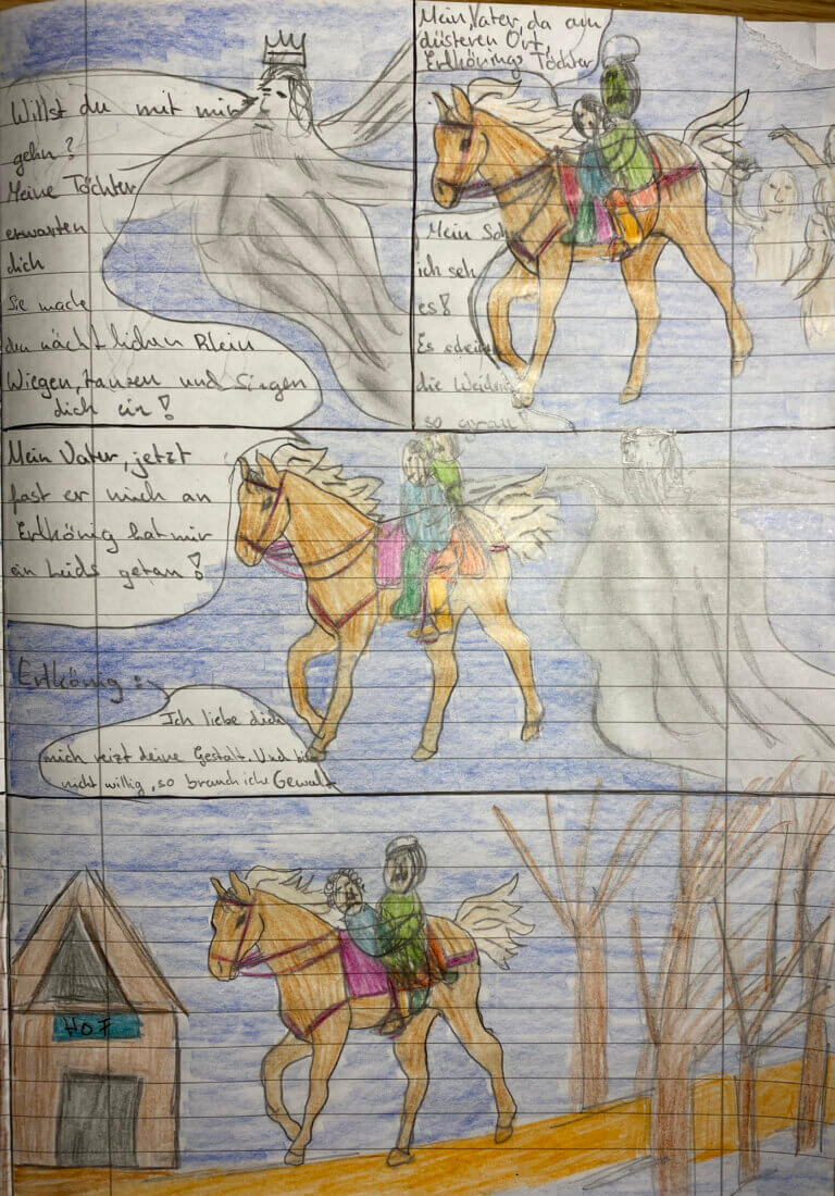 Erlkönig in Comics-Form - Deutsch-Französisches­ Gymnasium Saarbrücken